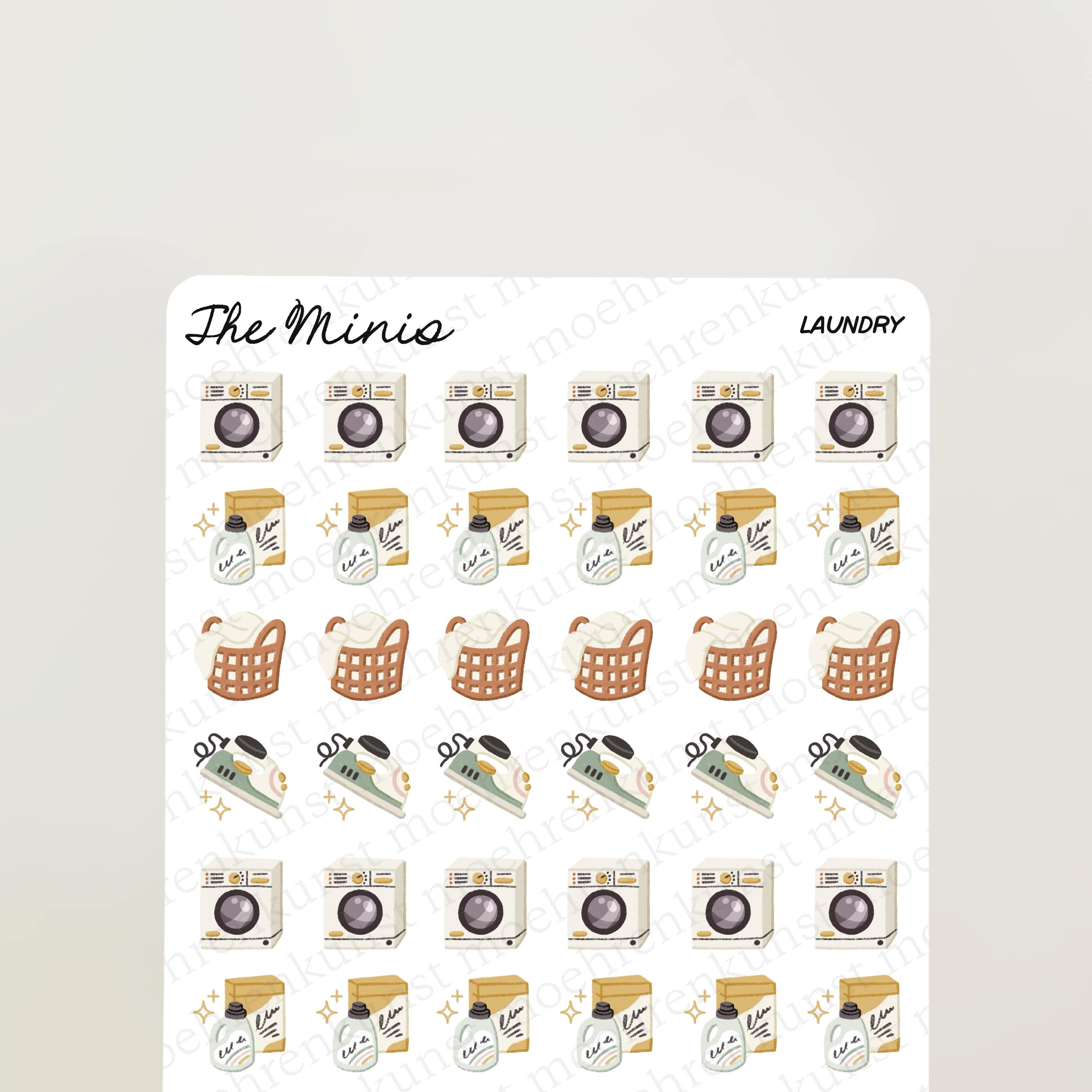 The Minis - Laundry | Planner Stickers for your Journal – moehrenkunst