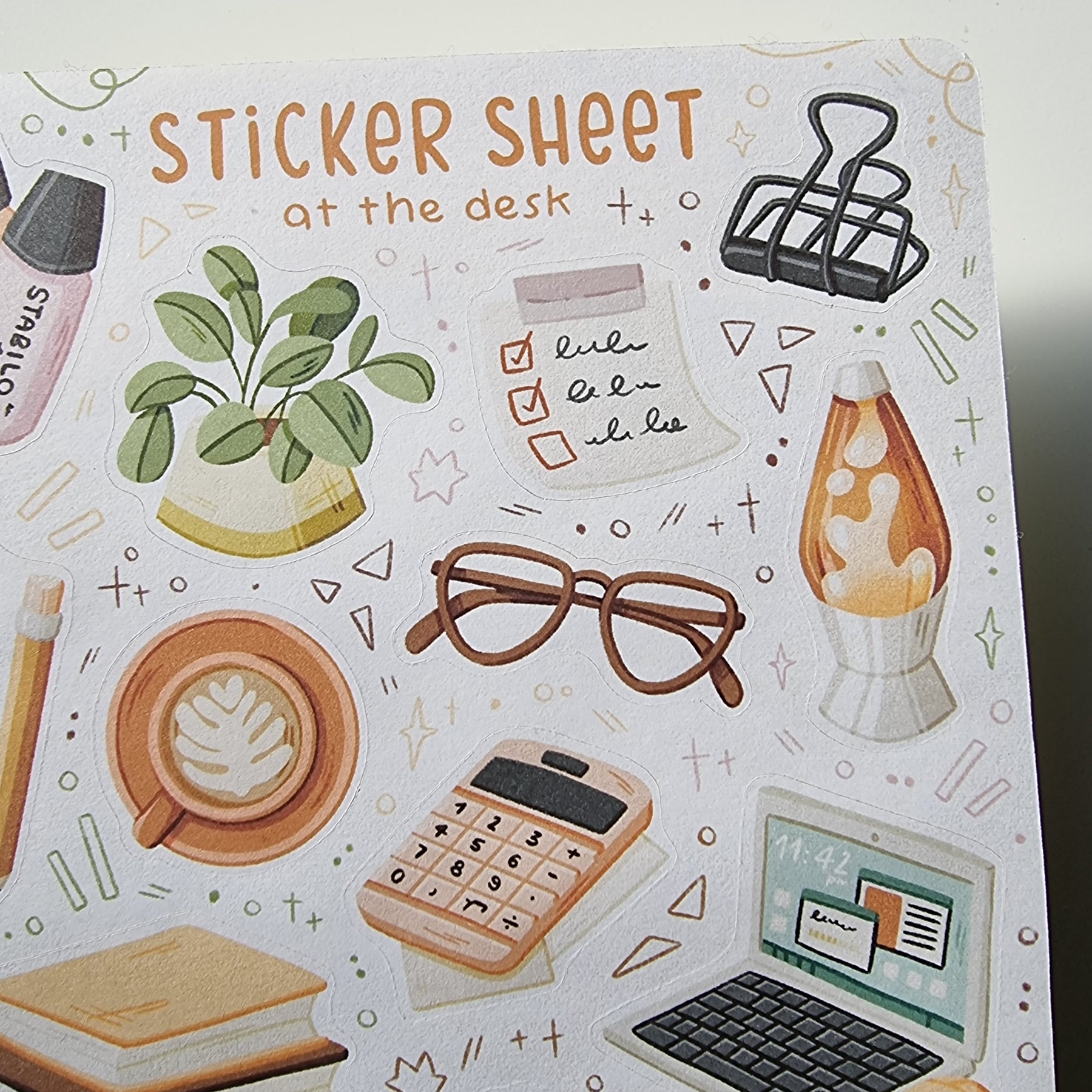 Sticker Sheet - At The Desk | Planner Stickers | moehrenkunst🥕