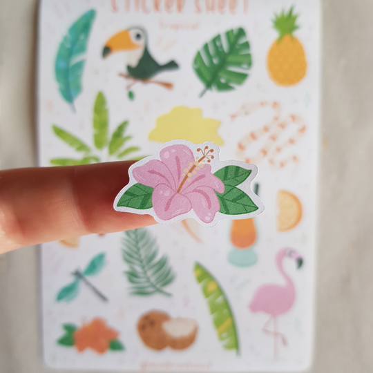 Sticker Sheet - Tropical | Planner Stickers | moehrenkunst 🥕