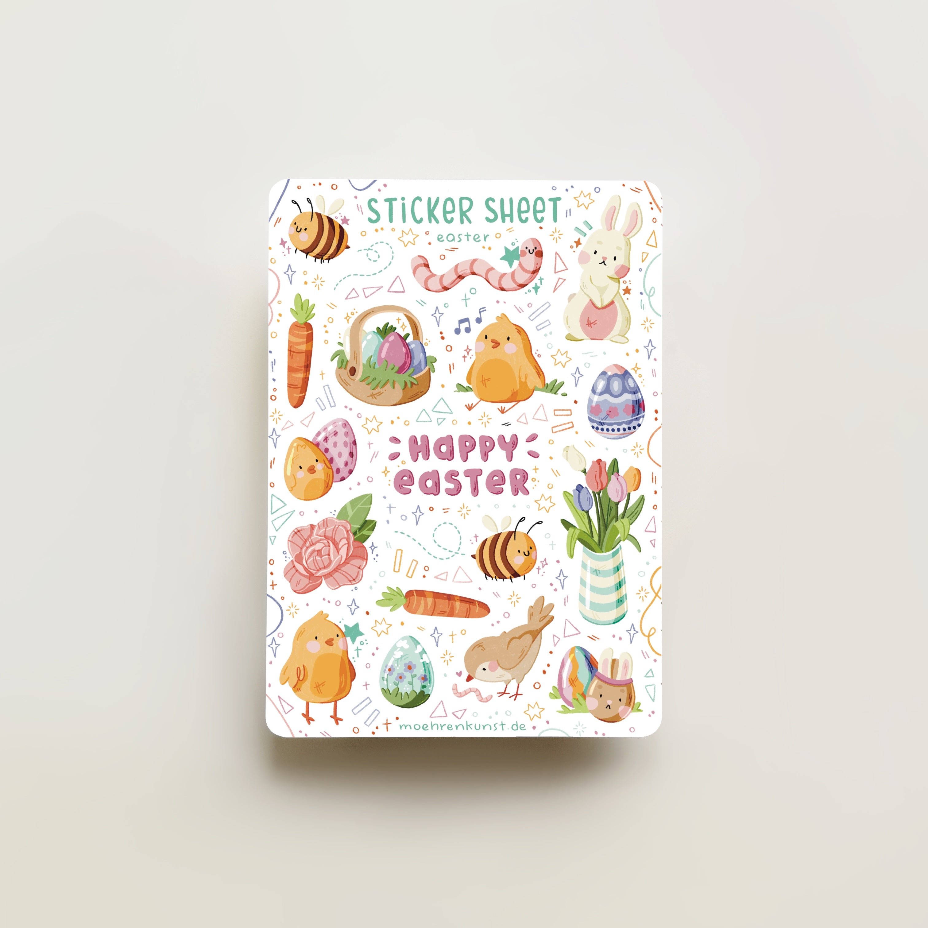 Sticker Sheet - Easter NEW | Planner Stickers | moehrenkunst🥕